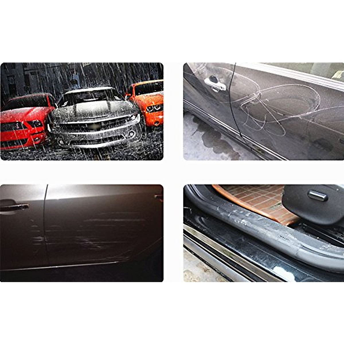 BESTERY Clear Vinyl Gloss Paint Protection Bulk Film Vinyl Wrap Coating Roll (12''X60'')