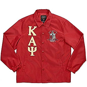 Kappa Alpha Psi Coach Line Jacket [L] Crimson Red