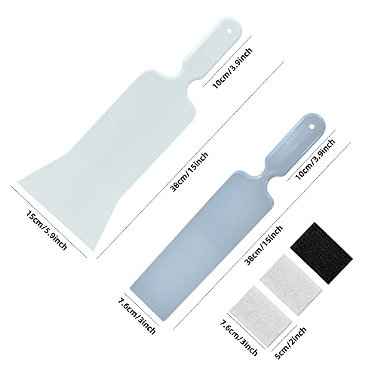 REEVAA Window Tint Tools Bulldozer Squeegee Scrubber Paddle Squeegee Car Windshield Back Window Tint Film Tool Window Tint Squeegee with Long Handle for Car Back Flat Glass Tinting Cleaning Squeegee