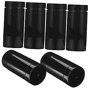 Empty Refillable Bottle 24 pcs for Refillable Cosmetic Aroma Bottle Filling Mini Balm Stick Tube Bottles Cream Black DIY Sample Empty Up Containers Lip Crafting Care Gloss Lipstick Round Tubes ( Color
