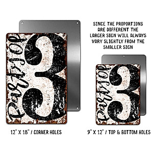 Custom Made Party Of Your Family Size Metal Decor Sign For Kitchen Or Dining Room