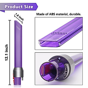 ilovelife Crevice Tool Nozzle Brush with Led Lights Quick Release for Dyson V7 V8 V10 V11 V15 Cordless Vacuum Cleaner Parts