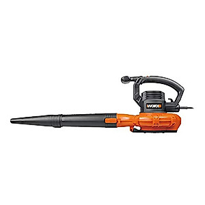 Worx 12 Amp 3-in-1 Corded Electric Leaf Blower/Mulcher/Vacuum & Outdoor Garden 120-Foot Extension Cord, Lime Green
