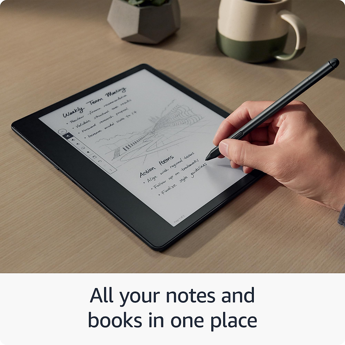 Introducing Kindle Scribe (64 GB), the first Kindle for reading and writing, with a 10.2” 300 ppi Paperwhite display, includes Premium Pen + 3 Months Free Kindle Unlimited (with auto-renewal)