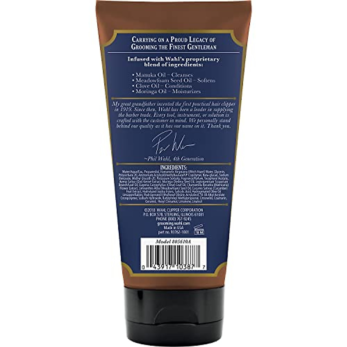 Wahl After Shave with Essential Oils for Soothing, Calming, & Balancing Sensitive Skin - Manuka Oil, Meadowfoam Seed Oil, Clove Oil, & Moringa Oil (6 Oz) - Model 805610A
