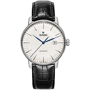 Rado Men's Coupole Classic Leather Swiss Automatic Watch, White (R22876015)