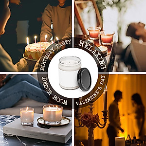 NHI Clothing Happy Birthday, Eucalyptus & Lavender Scented Soy Wax Candle for Home, 9oz Transparent Jar, Christmas Gifts for Women, Her, Teacher, Besties, Best Friend