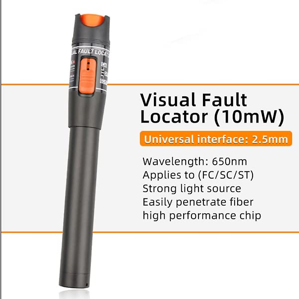 Wokyo FTTH Fiber Optic Termination Tool Kit, Fiber Optical Cable Cold Connection Tool Kit w/FC-6S Fiber Cleaver 10mW Visual Fault Locator Optical Power Meter for CATV Engineering