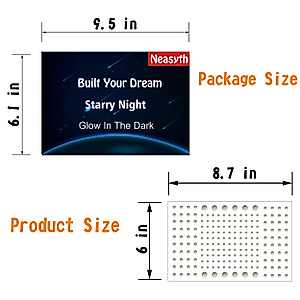 808 PCS Glow in The Dark Stars for Ceiling, Glowing Wall Decals Decor Stickers,(404 Pcs Green and 404 Sky Blue)3D Adhesive Dots Decor Starry Sky Decor for Kids Bedroom or Birthday Gift