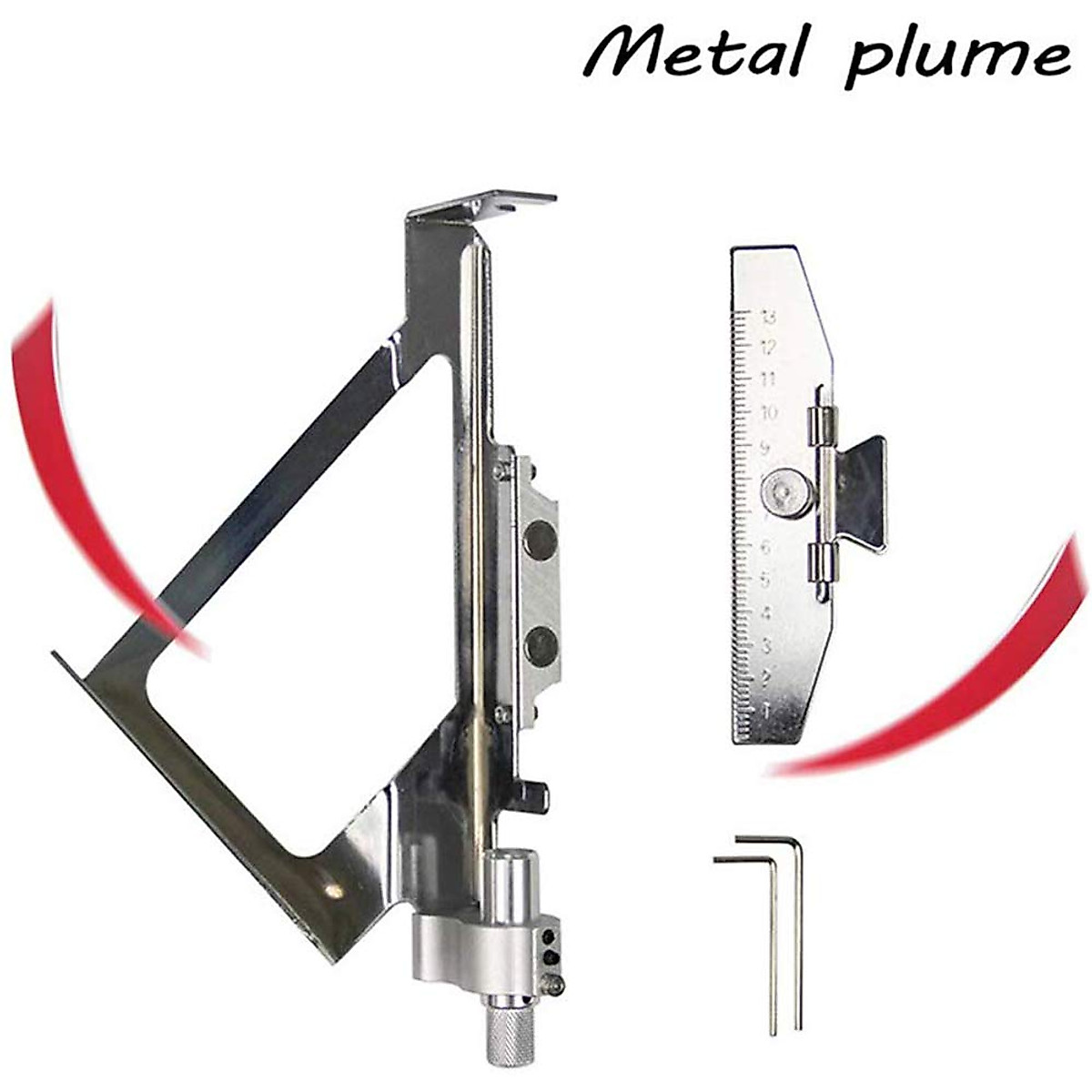 Adjustable Steel Fletching Jig,Arrow Feather Equipment Fletching DIY Jig Stick Adjustable Heavy Duty Stainless Steel,Make Arrows by Yourself DIY Fun Stick Feather