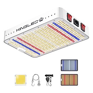 KingLED 2024 Newest 1000w LED Grow Lights with Yield LEDs 2x2ft Coverage Full Spectrum Grow Lights for Indoor Hydroponic Plants Greenhouse Growing Lamps Veg Bloom Daul Mode