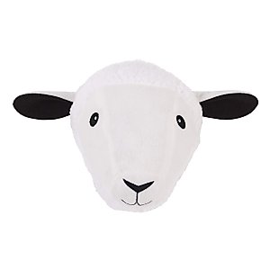 NoJo Little Love Plush Fleece White Sheep Head Wall Décor