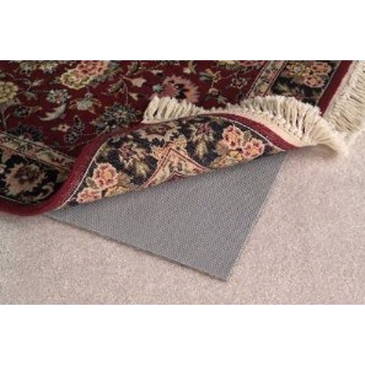 2' X 12' Ultra Plush Non-Slip Rug Pad for Hard Surfaces and Carpet