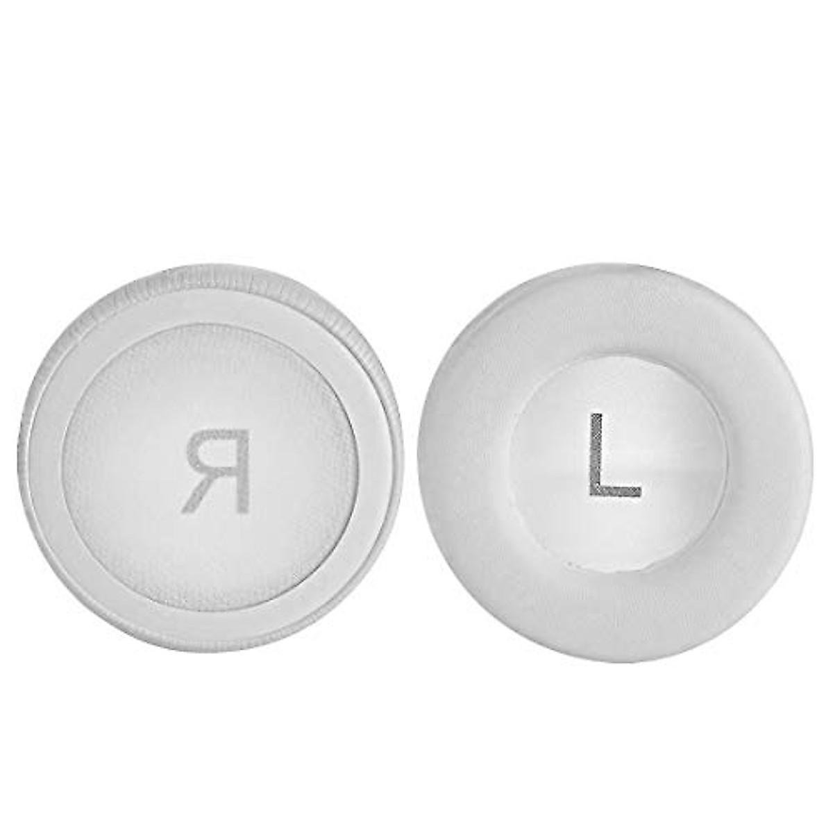 Geekria QuickFit Protein Leather Replacement Ear Pads for AKG K845BT, K845, K545, K540 Headphones Earpads, Headset Ear Cushion Repair Parts (White)