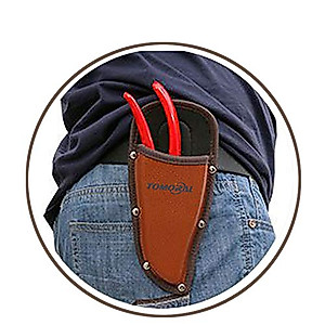 TOMORAL Pruner Holster Pruning Shears Hanging Pouch PU Leather Pliers Pruner Holder for Hand Pruner, Garden Shears,Clippers