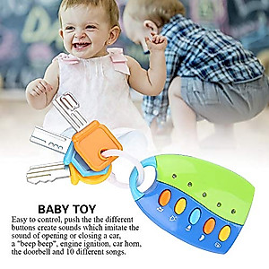 Baby Car Toy Music Function Remote Control Car Baby Toys Functional Safe Adorable Easy Operation Toddler for Kids Toddler Nursery (Blue)