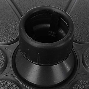 Braceus Patio Umbrella Base, Water Filled Round Patio Yard Umbrella Stand Parasol Base Holder with 1.3" -1.5" Pole Diameters for Outdoor, Lawn, Garden, Beach Black