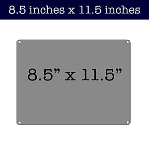 Note to Self, 8.5 x 11.5 Inch Aluminum Sign, Music Themed Decor for Music Room or Studio Wall, Gifts for Musicians, Orchestra Conductors, Songwriters, Teachers, Composers and Singers AL-0912-RK3038