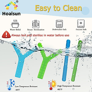 Chewy Toys for Autistic Kids, 2 Pack Chew Tubes Sticks Oral Motor Tools for Humans, Silicone Baby Teething Toys for Babies with Autism, ADHD, SPD, Biting, Nursing, Fidget or Special Needs