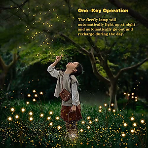 Solar Garden Lights, 4 Pack 24LED Solar Firefly Lights, Starburst Swaying Solar Firefly Lights Outdoor Waterproof, Sway by Wind, Solar Garden Landscape Lights, Firefly Lights Solar Outdoor Decorative