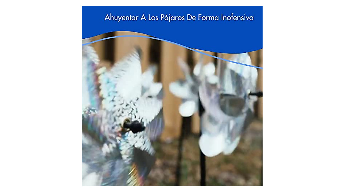 BIRD BLINDER Holographic Bird Repellent Pinwheels - Scare Pests