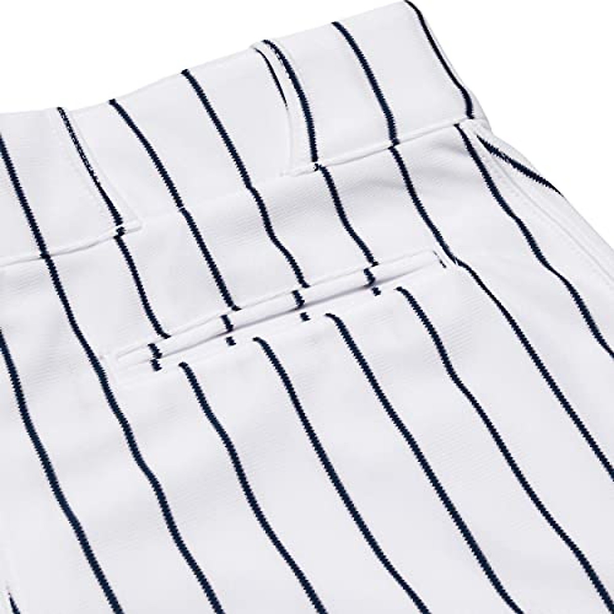 CHAMPRO Triple Crown Knicker Style Baseball Pants with Knit-in Pinstripes and Reinforced Sliding Areas, White,Navy, x-Large