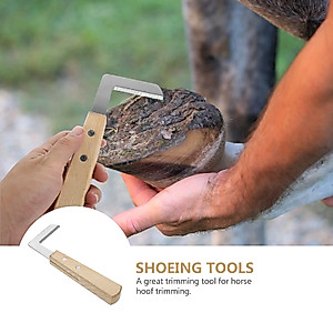 Happyyami Hoof Trimmer Portable Horse Shoeing Tool Horseshoe Repairing Cutter Stainless Steel Horseshoe File Animal Foot Pruning Tool Hoof Repair Tool Horseshoe Cutting Tool Shoeing Tools