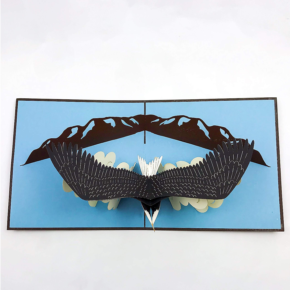 Liif Eagle Flying Father's Day Pop Up Card For All Occassion, Happy Birthday Card, Fathers Day Card, Just Because, Congratulations, Get Well, New Business, Retirement, Eagle Scout Gifts