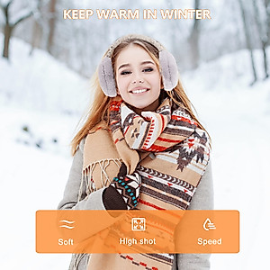 MAGICLULU Winter Ear Covers Faux Warm Earmuffs Headbands for Kids Faux Furry Ear Muffs Kids Headband Ear Muffs for Kids Earmuffs Plush Ear Warmer Windproof Ear Warmer Ear Headband