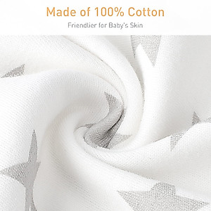 Knirose Noiseless Patented-Velcro Baby Infant Wrap Swaddle Blankets for Newborn Baby Boys Girls 0-3 Months, Wearable Swaddle Sleep Sacks Easy Diaper Changing Sleeping Bag with Zipper