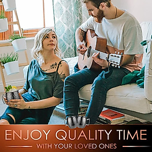 Shining Craft Moscow Mule Mugs Set of 2 - Black Plated Hammered Mugs 18 oz/ 550ml With Brass Handle and Stainless, Unlined Cups For Moscow Mule Cocktails and other Chilled Drinks (Black) SC020