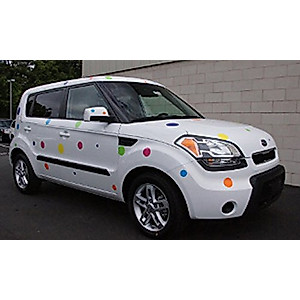 Polka Dot Wall Stickers, Wall Decor Stickers, Wall Dots, Vinyl Circle Room Dot Decals Wall Art Stickers for Bedroom Girls Room Peel and Stick Kids Room Decor (Yellow)