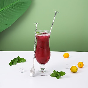 ZPUFAW 2Pcs Mixing Spoons 10-inch Cocktail Mixing Stirrers Bartender Kits Bar Tools Drink Stirrer Bar Spoons