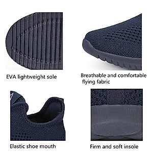 BXYJDJ Men's Running Shoes Walking Trainers Sneaker Athletic Gym Fitness Sport Shoes Lightweight Casual Working Jogging Outdoor Shoe Allblue Size8.5