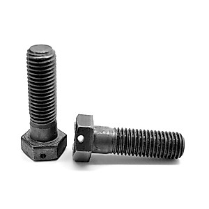1-8 x 3 Coarse Thread Grade 8 Hex Cap Screw (Bolt) Drilled Head Alloy Steel Thermal Black Oxide