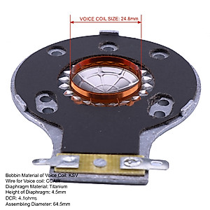 SPATHIPHYLLUM Speaker Replacement Horn Diaphragm for JBL 2412, 2412H, 2412H-1,2413, 2413H, JRX Series, Eon Series, MPro Series, Sound Factor Series, and Many Others