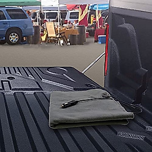 Schumacher Electric SA877 Heated Polar Fleece Lap Blanket for Emergencies, Road Trips, Camping, and Tailgating, Plugs into 12V DC Accessory Outlet, 12 Volt DC, 64-Inch Cord, Blue, 1 Unit