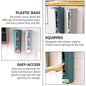 Hemoton 2pcs Grocery Bag Storage Holder Large Capacity Bag Dispenser Will Neatly Store Plastic Shopping Bags and Keep Them Handy for Reuse