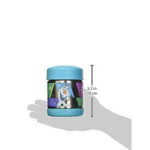 Genuine Thermos Frozen FUNTAINER Vacuum Insulated Stainless Steel Food Jar - Blue (10oz)
