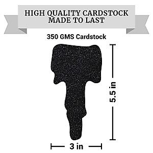 Pre-Strung Trick or Treat Banner - NO DIY - Black Glitter Halloween Banner - Pre-Strung Garland on 8 ft Strand - Pumpkins Ghosts & Bats Halloween Party Decorations & Decor. Did we mention no DIY?