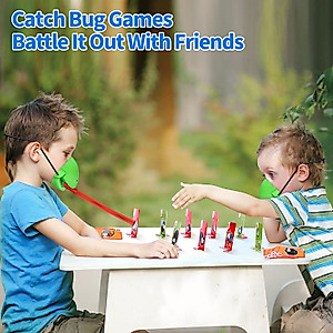 Kids Games, Catch Bugs Game - Family Board Games for Kids Ages 4, 5, 6, 7, 8, 9, 10 Year Old Boys Girls, Games for Kids Ages 4-8 for Christmas Birthday Gifts (Green)