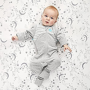 Love to Dream Swaddle UP Transition Suit, Gray, Medium, 13-19 lbs, Patented Zip-Off Wings and Unique Self-Soothing Sleeves, Safely Transition from Swaddled to Arms-Free Before Rolling Over