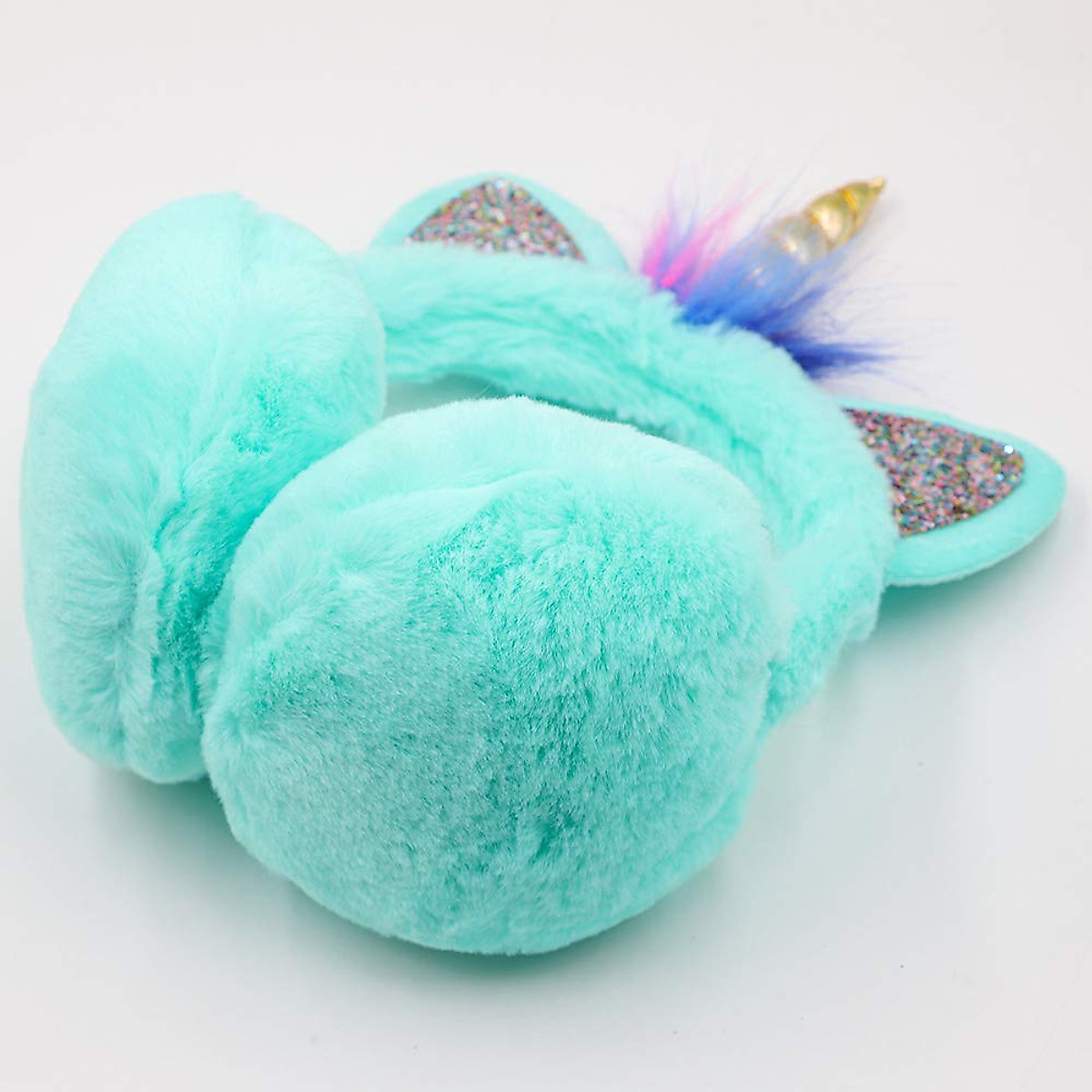 ZTL Unicorn Earmuffs for Girls Kids Women Soft Plush Ear Warmers Winter Ear Muffs