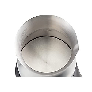 ARZUM Cezve Electric Turkish Coffee Maker, Stainless Steel, Boil-Dry Protection, Lid for Extra Protection, Cordless Use, 1 to 4 cups, 120V, 3-pin US-plug, 800W