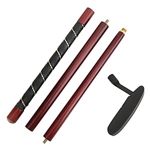 Golf Putter,Rosewood Golf Putter Right Hand Push Rod Three Section Assembly Accessory Easy Install