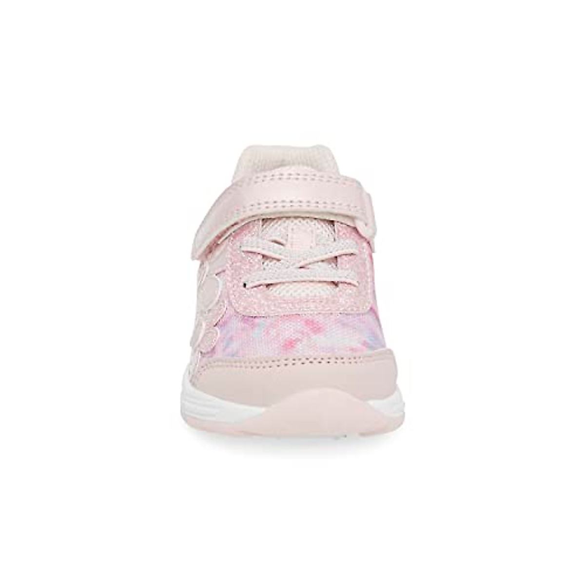 Stride Rite Kids SR Lighted Glimmer Light-Up Sneaker, Blush, 7.5 Wide US Unisex Toddler