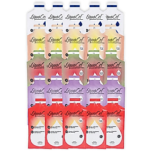 LiquaCel Concentrated Liquid Protein Packets Variety Packs (25 Packets X 30ML)
