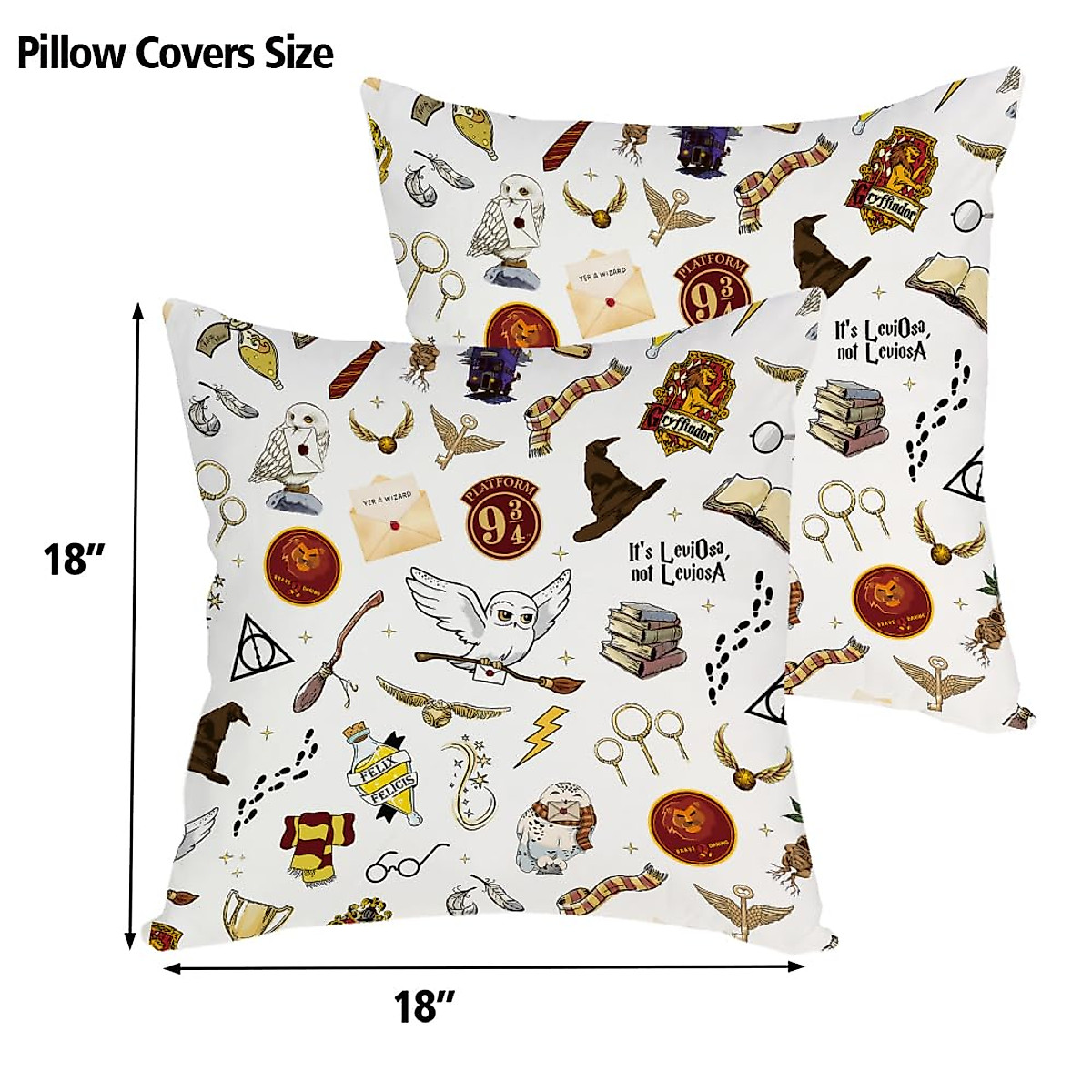 RBAFAO My Magic Not Today Throw Pillow Covers, Harry Reading Pillow Case for Book Lovers Gifts for Her Him Birthday Christmas 18 x 18Inch (Magic-02)