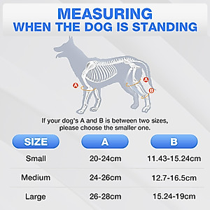 MASBRILL Dog Knee Brace, Adjustable Dog Brace Protector Pads for Back Leg,ACL Hind Leg Brace for Dog Cruciate Ligament Care Knee Brace for Dogs Rear Leg, Joint Pain and Muscle Sore