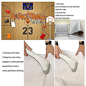 Art Studio 7x5ft Basketball Theme Photography Backdrops Basketball Sports Boy Kids Birthday Party Photo Background Star Jersey 23 Number Children Studio Booth Props Decor Banner Vinyl